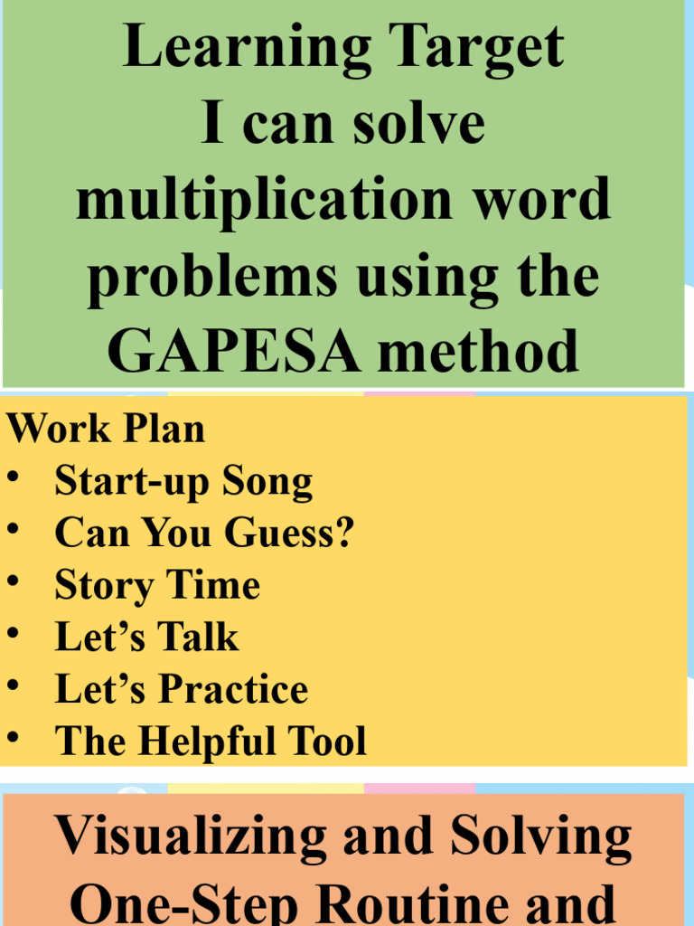 GAPESA Method for Multiplication Problems | PDF