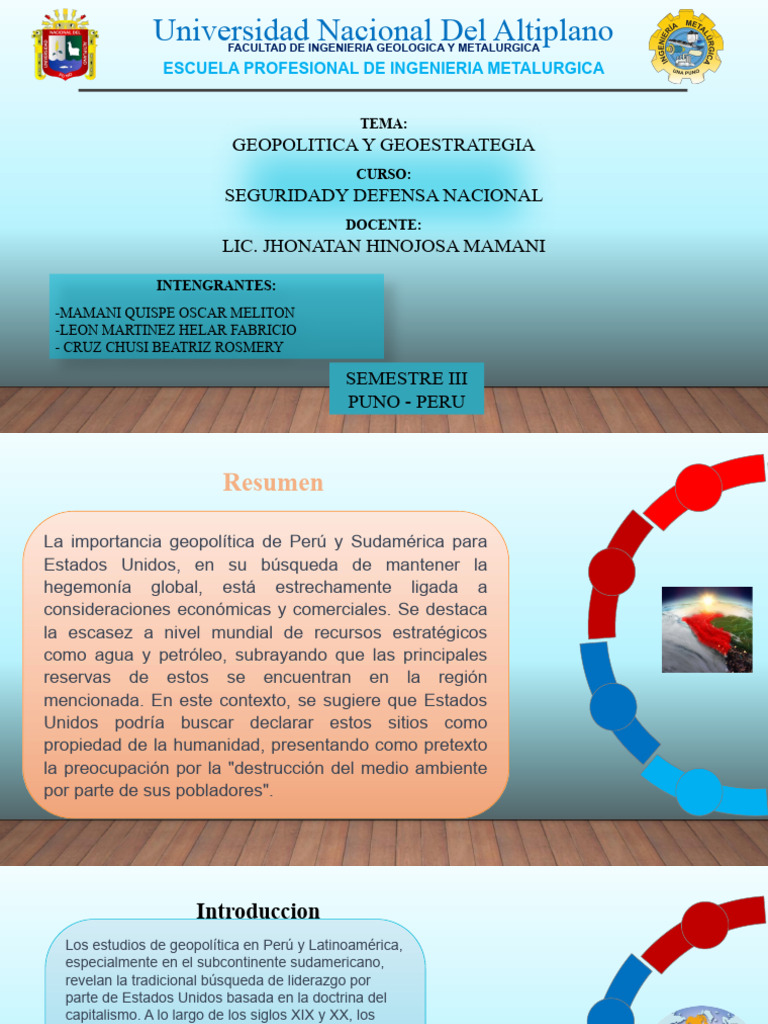 Geopolitica y Geoestrategia Exposicion | PDF | Perú | Acuerdo de ... Geopolitica y Geoestrategia Exposicion | PDF | Perú | Acuerdo de ...