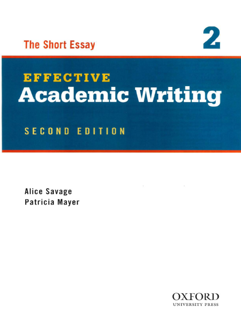 Effective Academic Writing - TWO, Second Edition | PDF