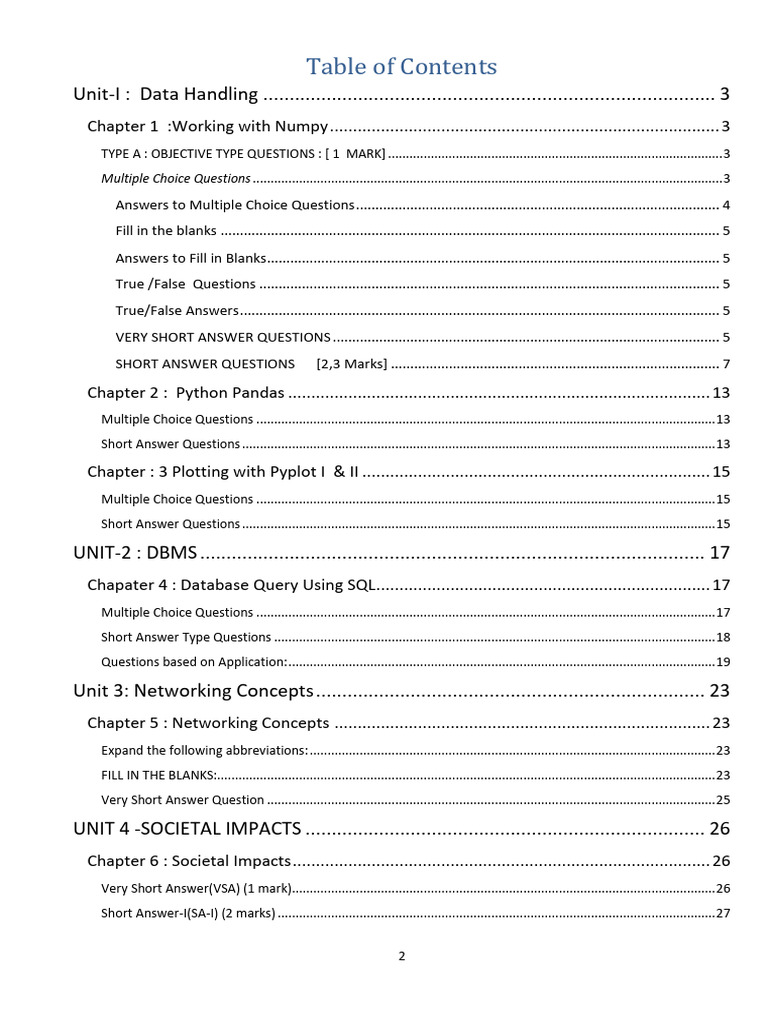 Practice Questions Ip 12 | PDF | Data Management | Computer Data