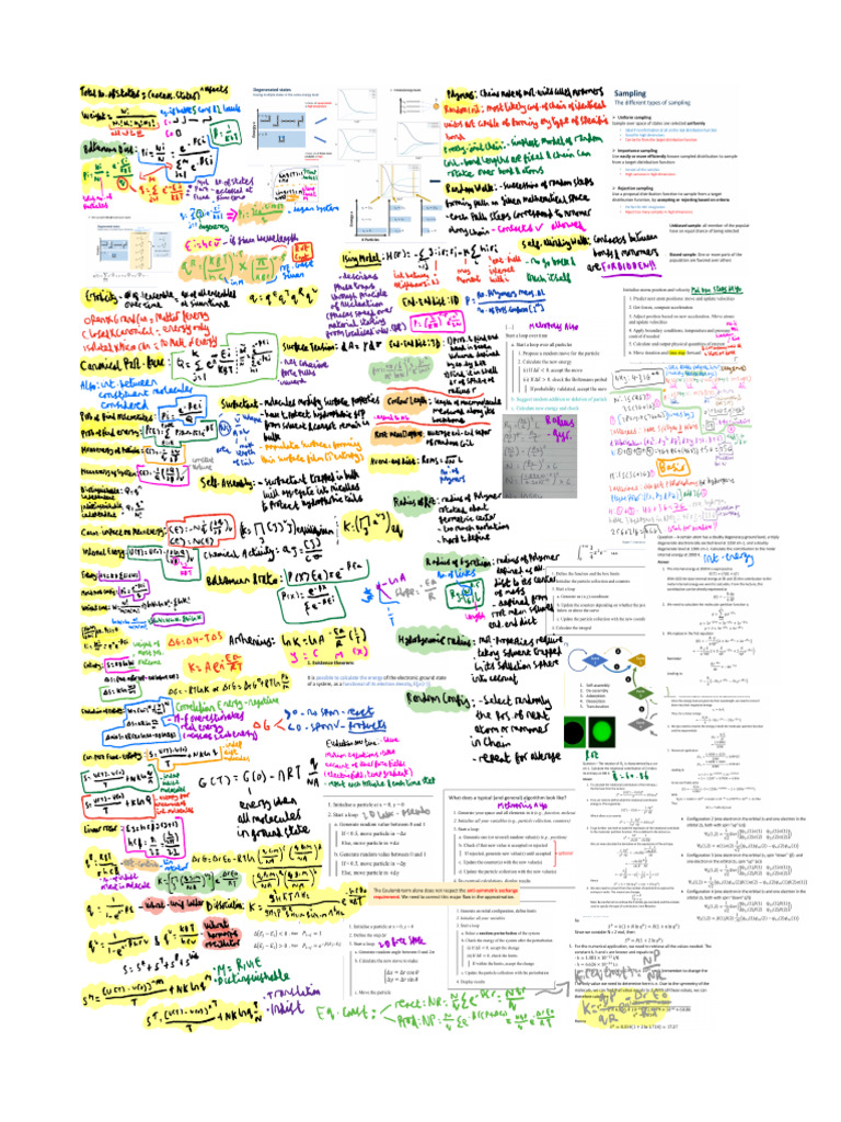 Computational Chemistry Exam Notes | PDF | Physical Chemistry | Chemistry
