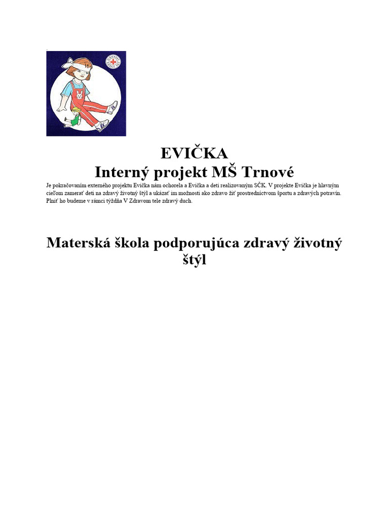 PROJEKT Evicka 2015 | PDF