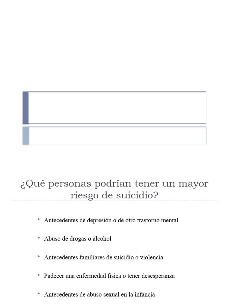 Guia Prevencion Del Suicidio | PDF | Suicidio | Depresión (estado de ánimo)