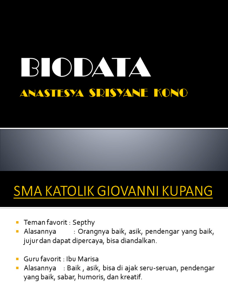 Biodata | PDF