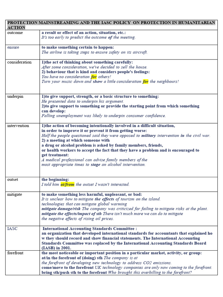 Protection Mainstreaming Toolkit | PDF