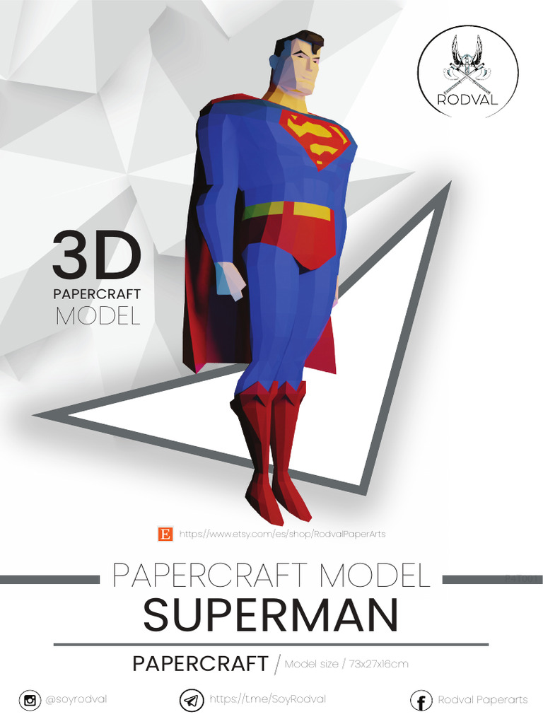 Papercraft Model: Superman | PDF