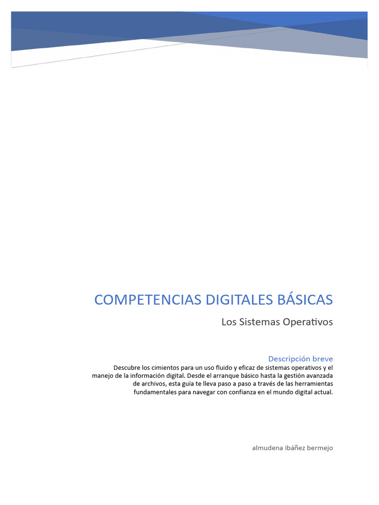 V2-Competencias - Digitales - Básicas-Sistema Operativo | PDF | Arte | Tecnología