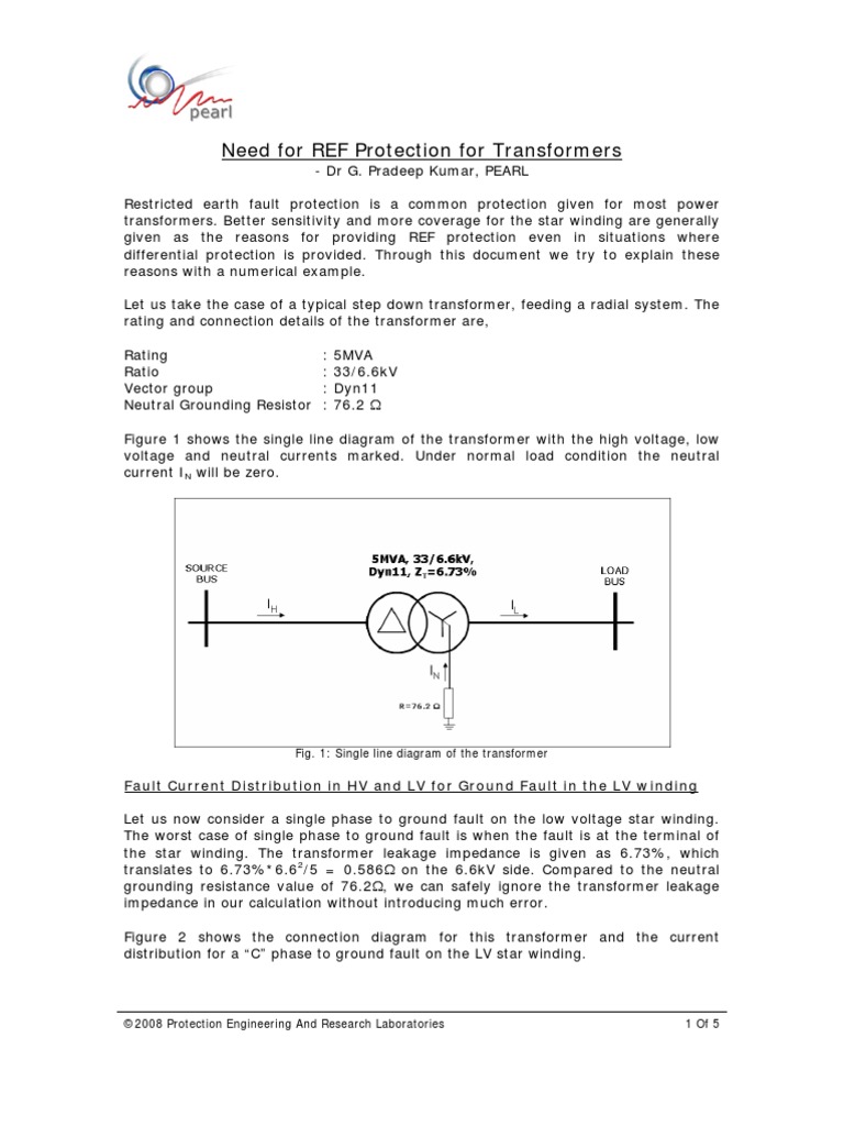 REF Protection Useful | Download Free PDF | Transformer | Electronic ...