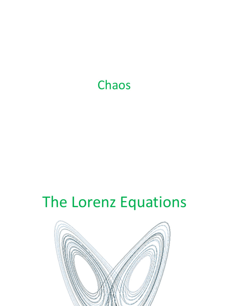 Chaos | PDF | Chaos Theory | Attractor