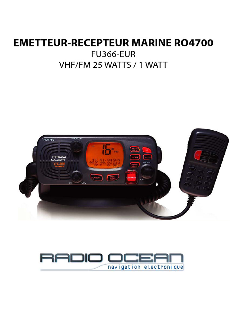 Conformité Émetteur-Récepteur RO4700 | PDF