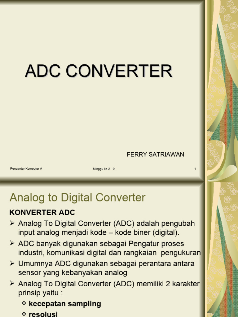 Dokumen - Tech 9analog To Digital Converter | PDF