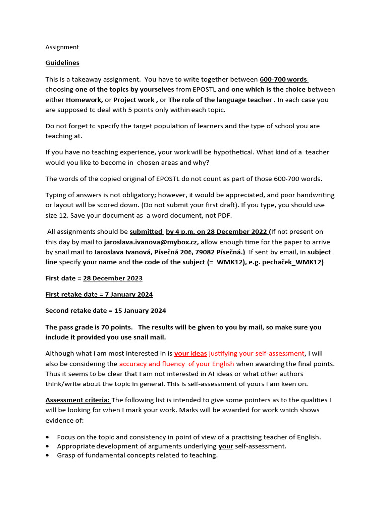 Assignment 2023 - 2024 | PDF | Cognitive Psychology | Human Communication Assignment 2023 - 2024 | PDF | Cognitive Psychology | Human Communication