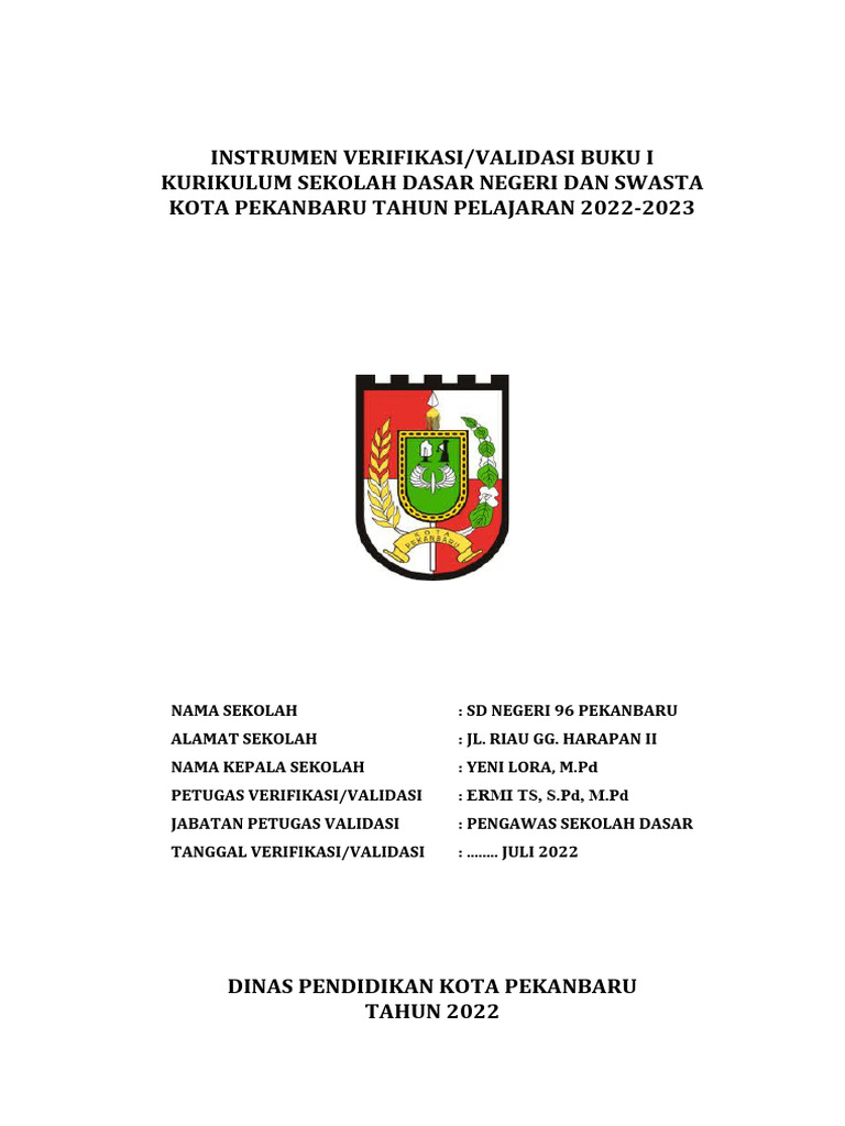 Instrumen Verval 2022 | PDF