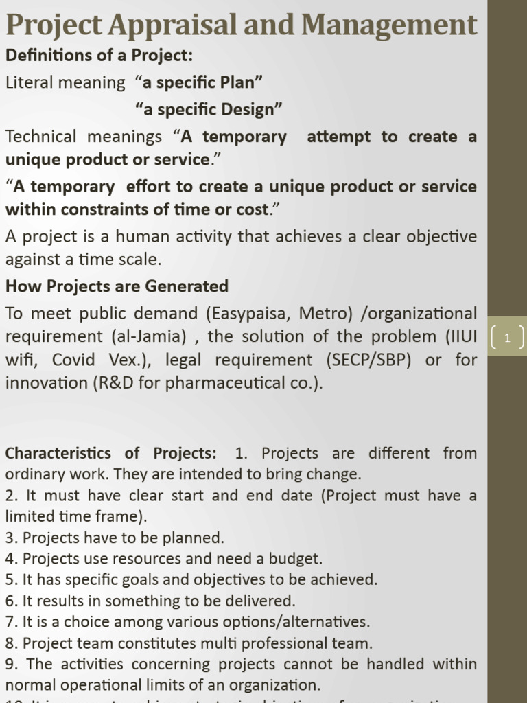 2.1 Project Management Introduction | PDF | Project Management | Strategic Planning