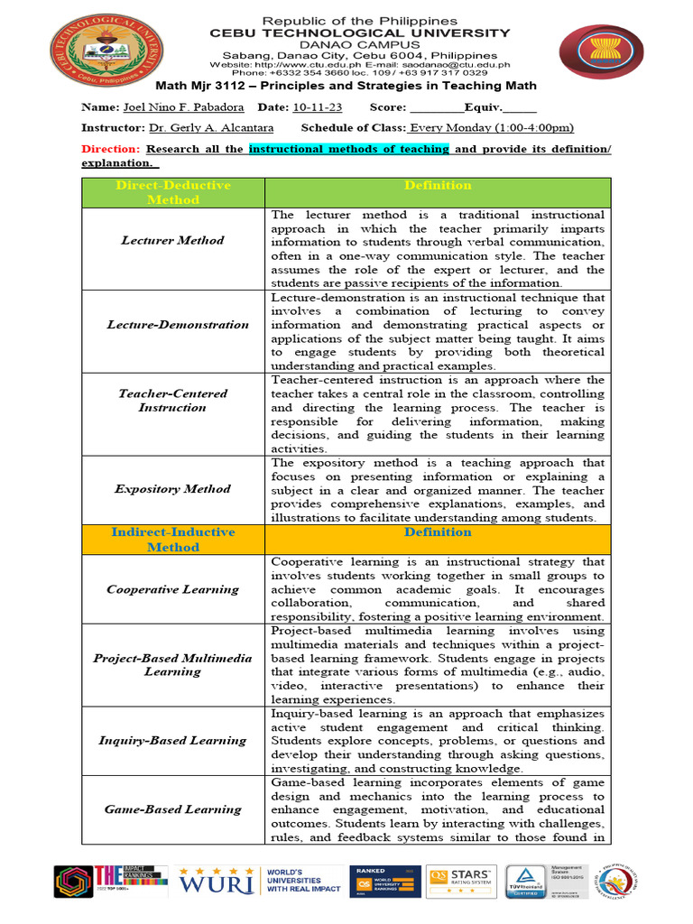 Teaching Methods | PDF | Learning | Differentiated Instruction
