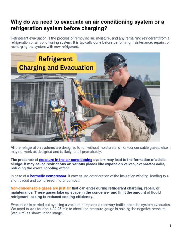 Refrigerant Charging | PDF
