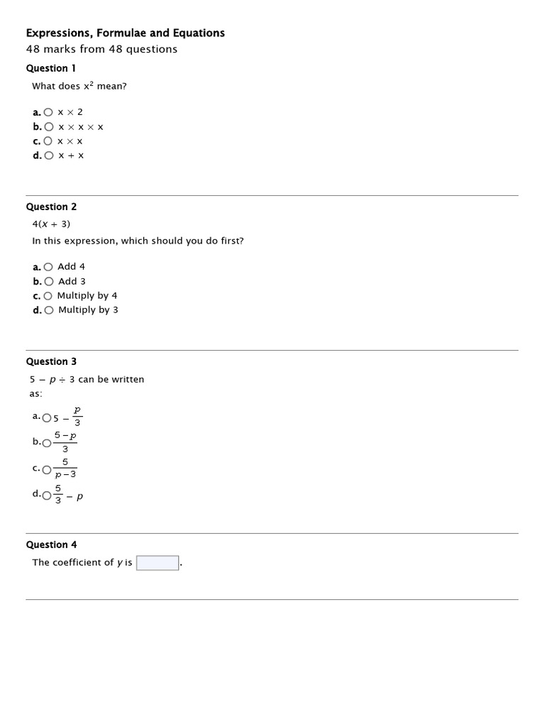 Chapter 2 Expressions,-Formulae-and-Equations | Download Free PDF ...