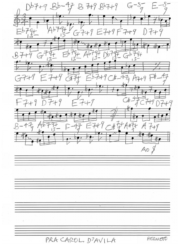 Pra Carol D'Avila (Hermeto) 2021 | PDF