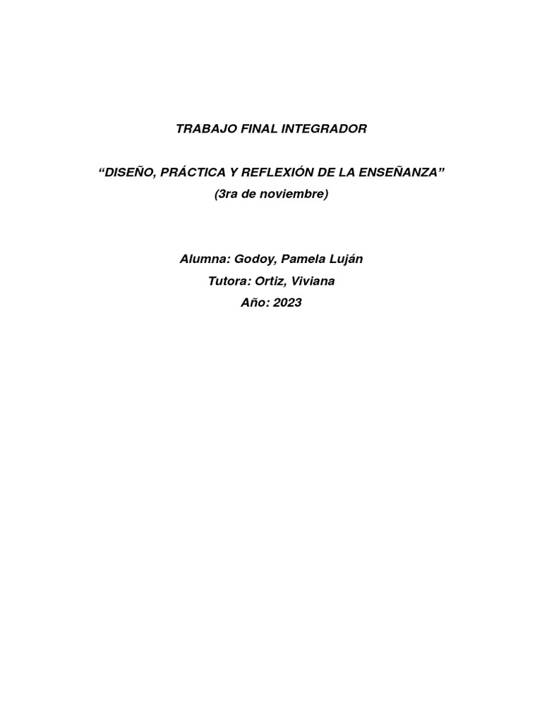 Trabajo Final Integrador | PDF