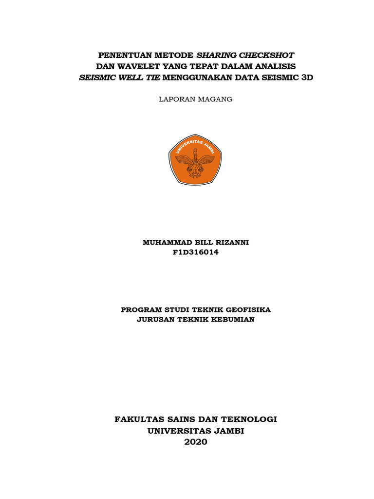 Laporan KP M. Bill Rizanni (UNJA) | PDF