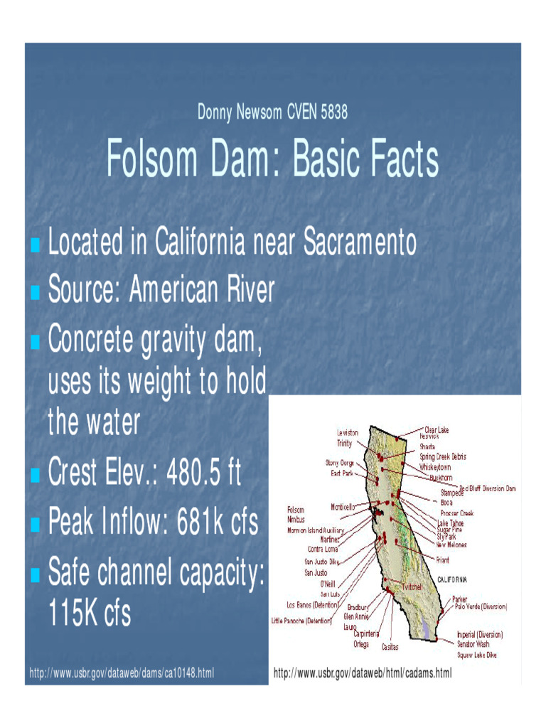 Folsom Dam | PDF | Dam | Flood