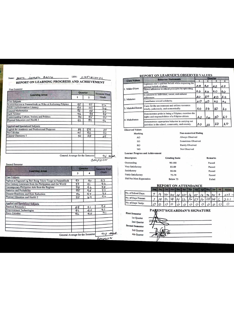 Form 138 (G10, G11) | PDF