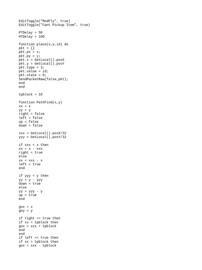 PTHT by Buraa - Lua | PDF