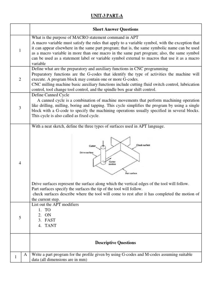 CADCAM QB Answers | PDF | Numerical Control | Computer Aided Design