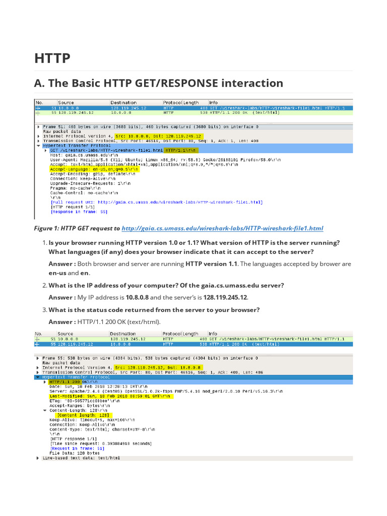 Wireshark HTTP | Download Free PDF | Hypertext Transfer Protocol | Cyberspace