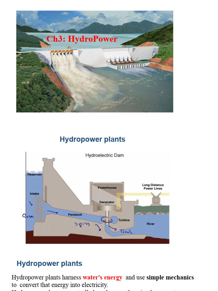CH 3 HydroPower Class | PDF | Hydroelectricity | Turbine