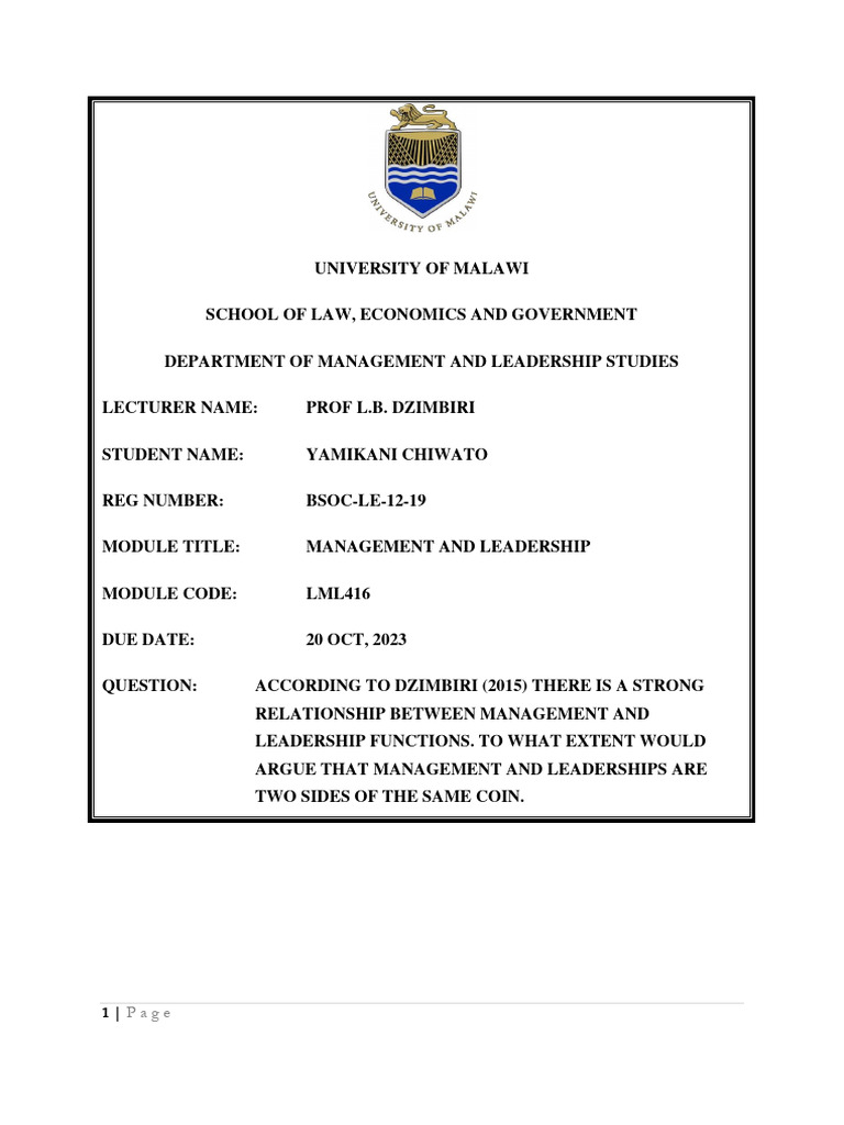 University of Malawi | PDF