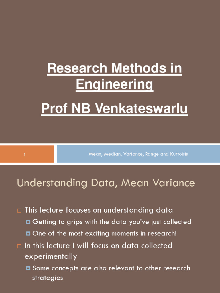Research Methodology by Prof. N. B. Venkateswarlu | PDF