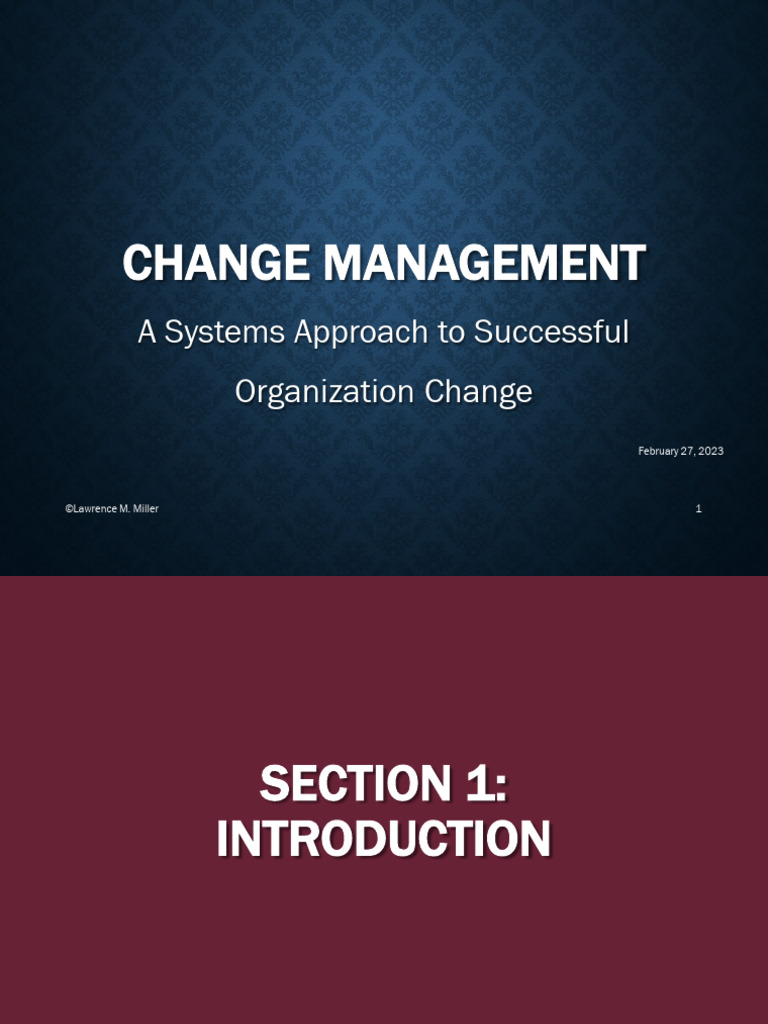 Change Management PowerPoints | PDF | Change Management | Employment