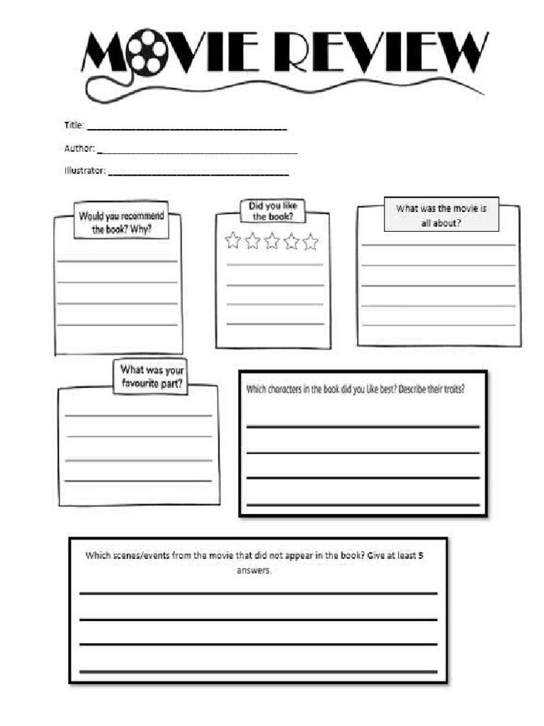 Movie Review Activity | PDF