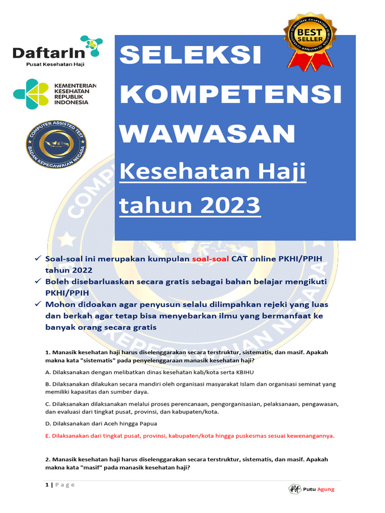 Soal TKHI Terbaru 2023 | PDF