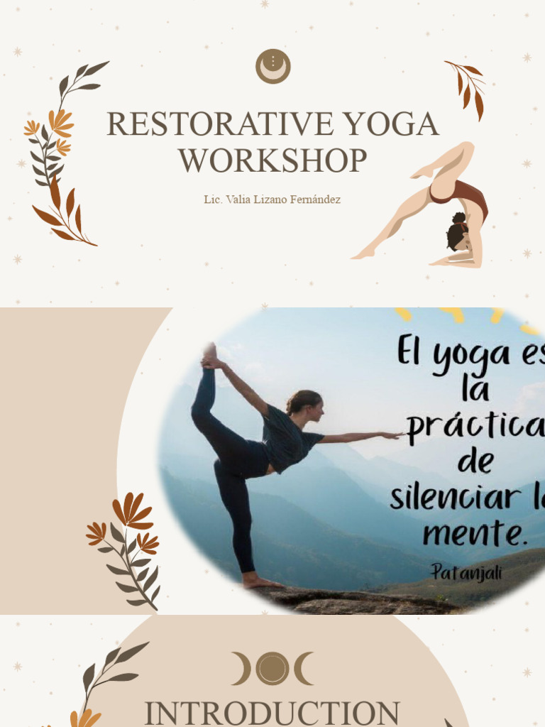 Restorative Yoga Workshop Pdf Yoga Hatha Yoga