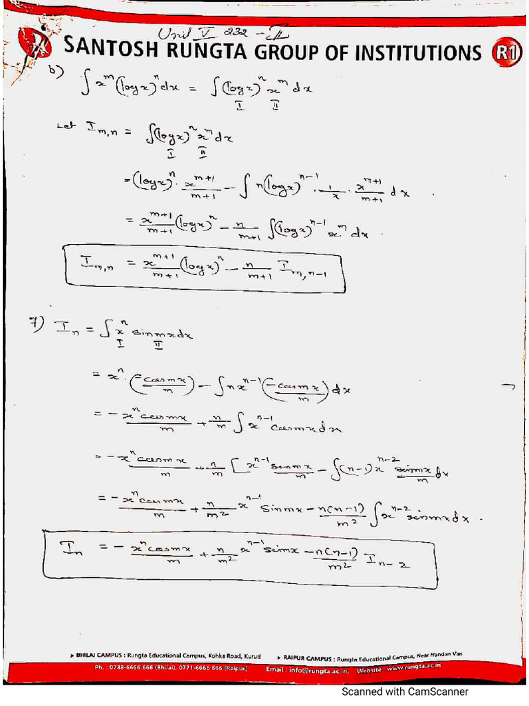 Reduction Formula 2 | PDF