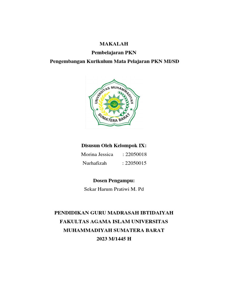Makalah PPKN | PDF