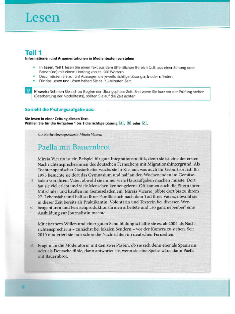 A2 Lesen - Mit Erfolg Zum G 00 | PDF