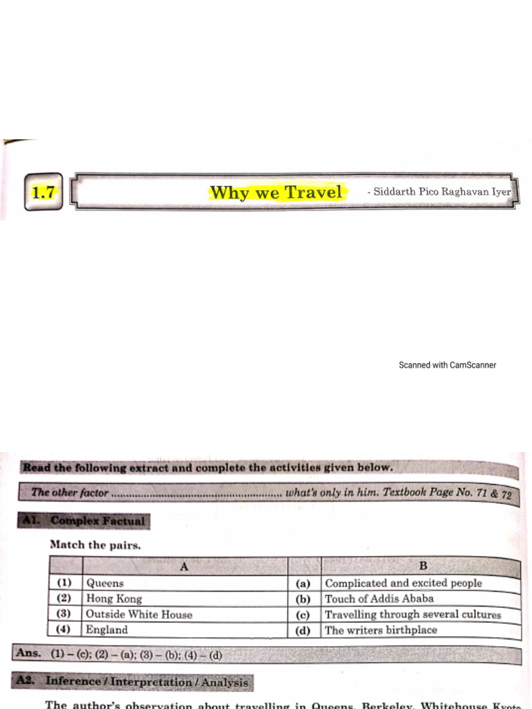 1.7) Why We Travel | PDF