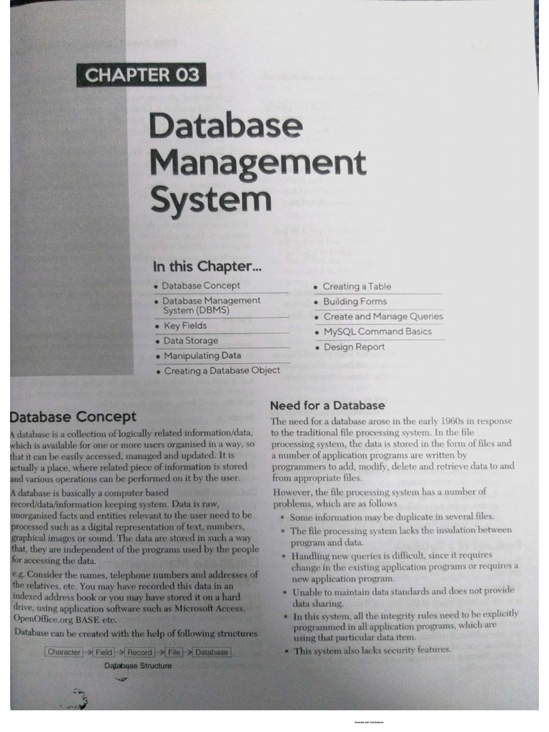 Data Base Management | PDF