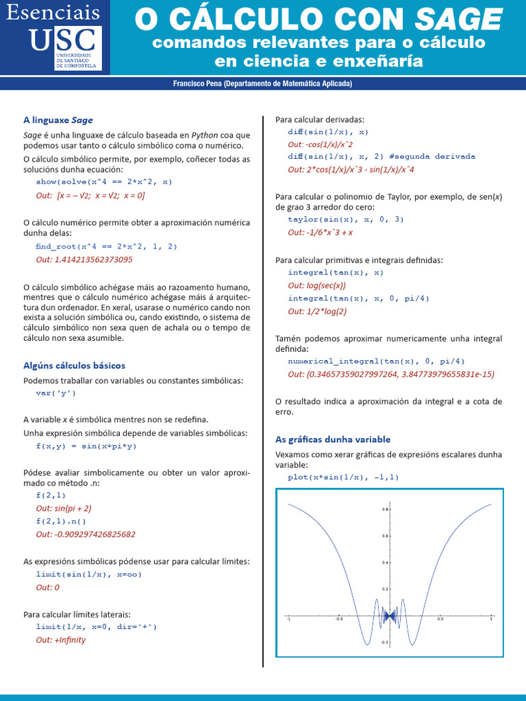 Calculo Con Sage-Esenciais USC | PDF
