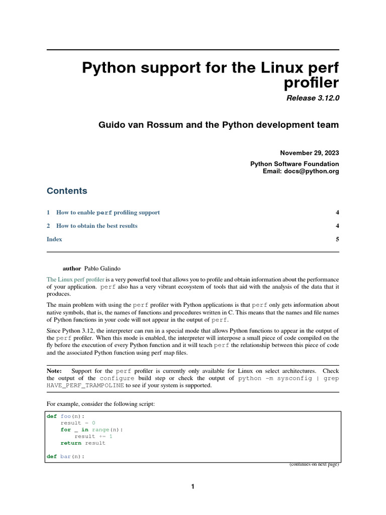 Howto-Perf Profiling | PDF