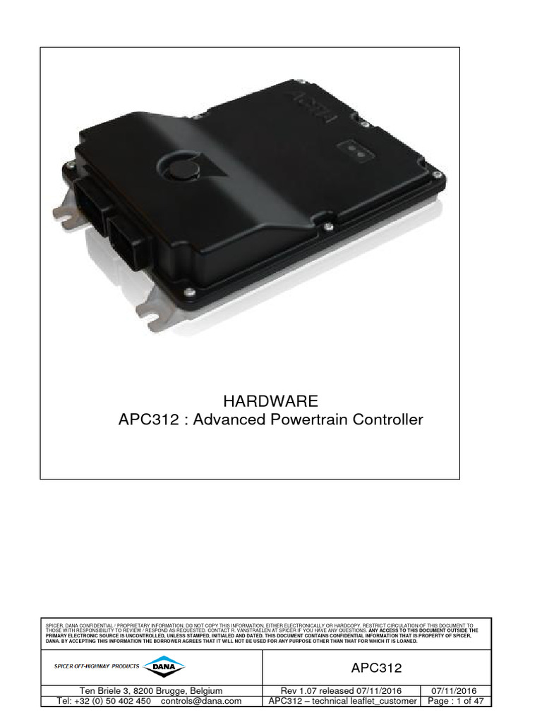 APC312 - Technical Leaflet | PDF