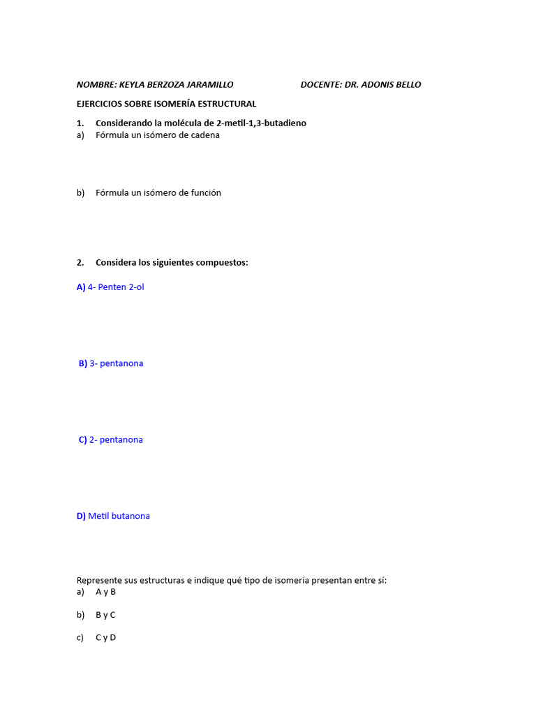 Tarea de Quimica Organica #3 | PDF