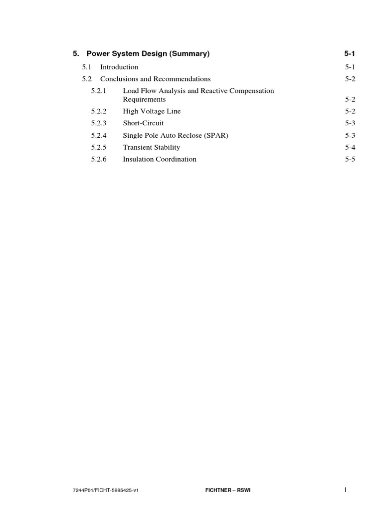 FICHT 5995425 v1 Vol II Chapter05 Summary | PDF