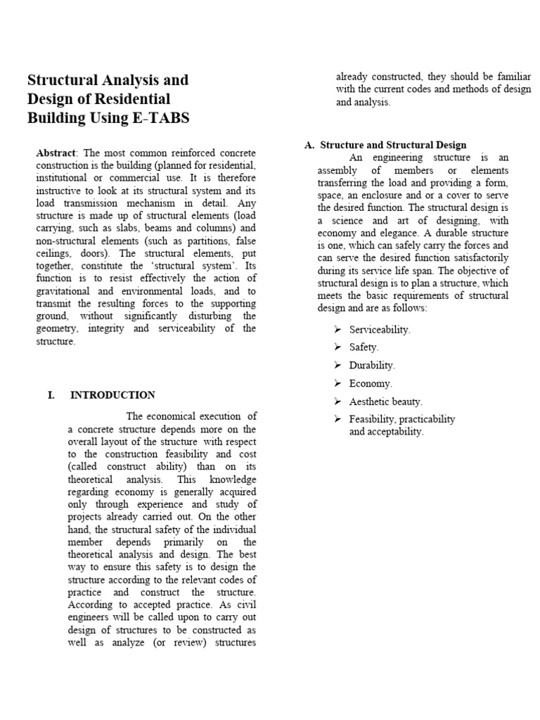 Structural Analysis of Residential Building | PDF | Structural ...