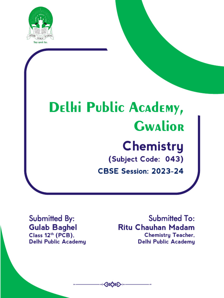 Cover Page For Project | PDF