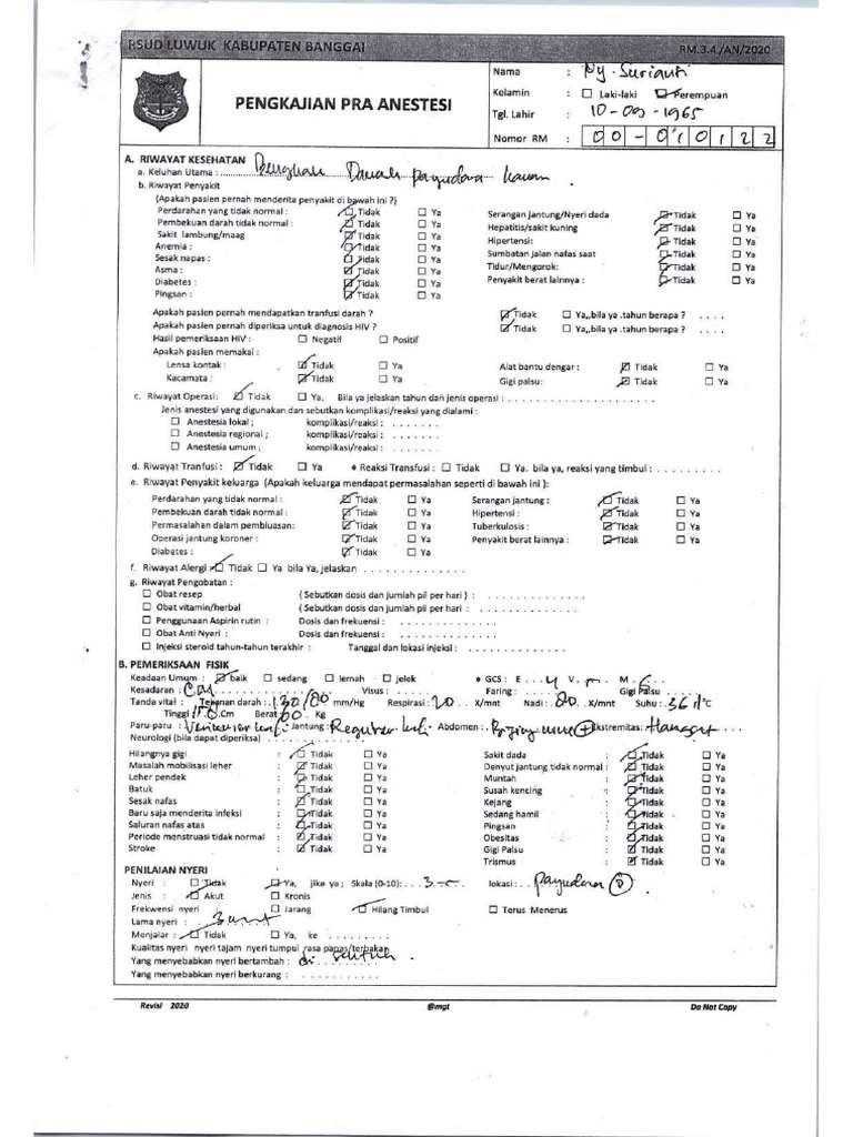 Ep. 4.2 - Bukti Dalam Rekam Medis Tentang Pelaksanaan Pengkajian Pra Induksi Dengan Konsep Iar | PDF