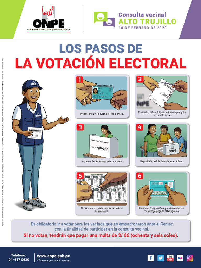 Afiches Seis Pasos Votacion CV2020 | PDF